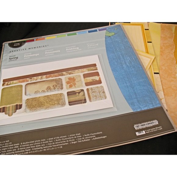 Creative Memories | Office | Lot Spring Additions Photo Mounting Paper ...